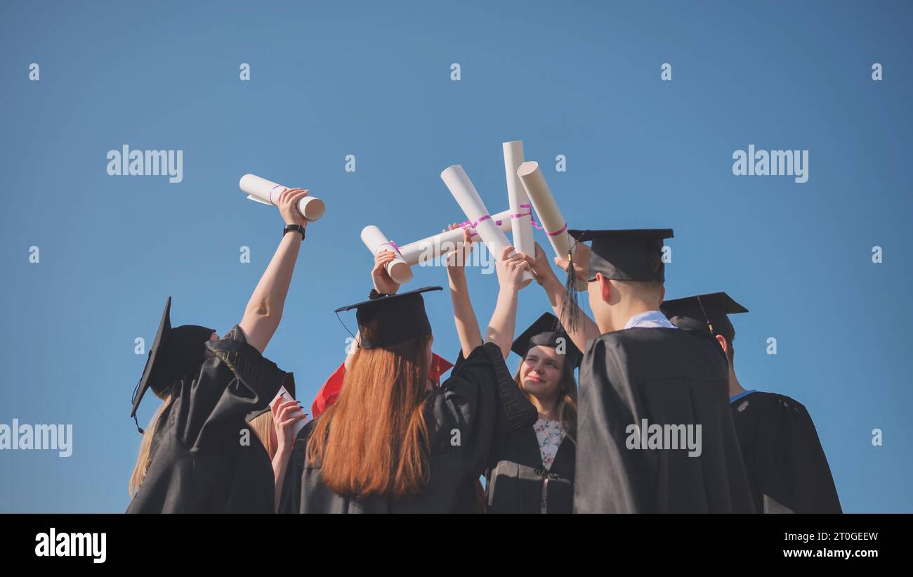 Piecing diplomas hi-res stock photography and images - Alamy