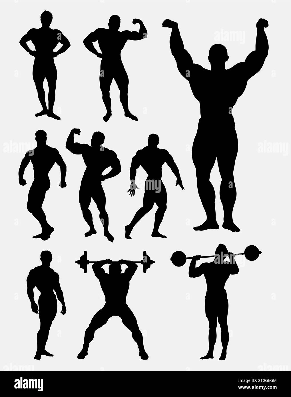 Body muscle show Stock Vector Images - Alamy