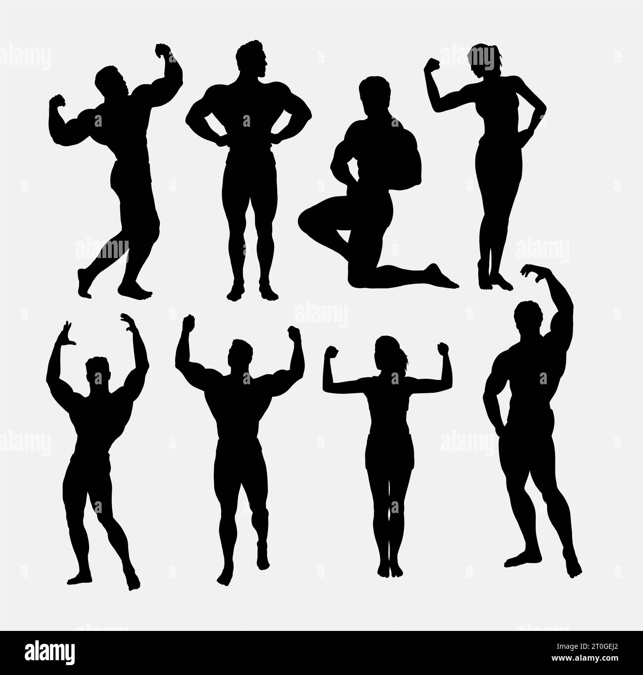 Female athlete body Stock Vector Images - Alamy