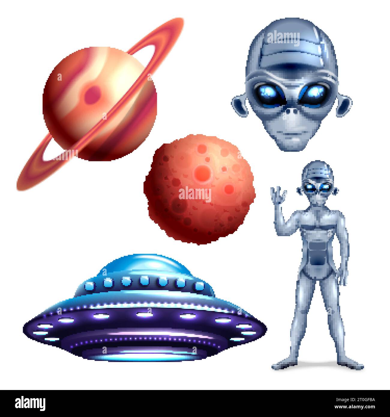 Realistic alien Cut Out Stock Images & Pictures - Alamy