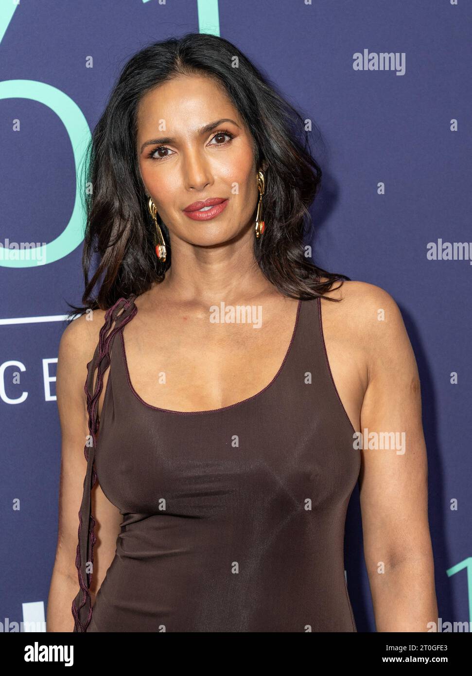 Padma Lakshmi wearing dress by Acne Studios attends screeining of movie ...