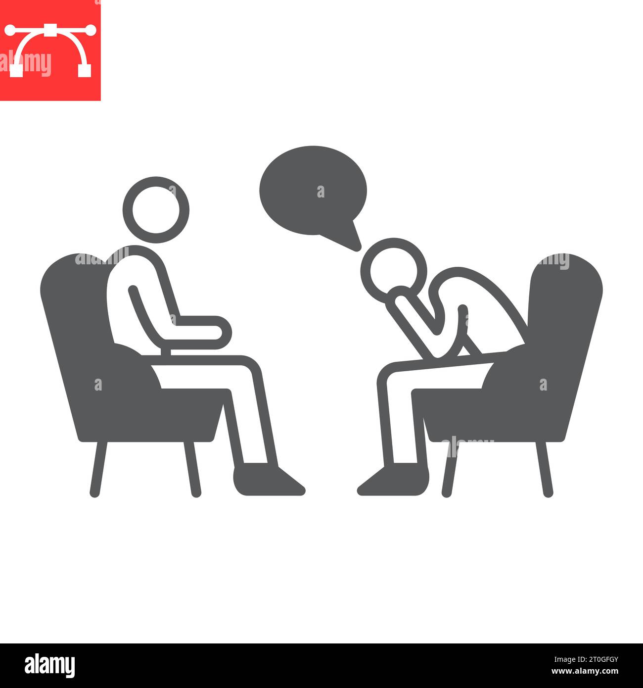 Psychologist and patient pictogram hi-res stock photography and images ...