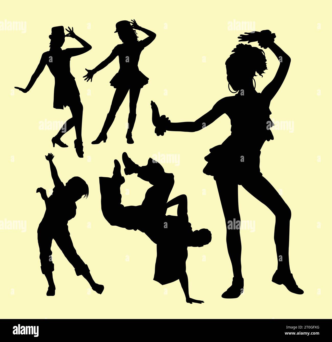male and female dancer performance show silhouette Stock Vector Image ... male and female dancer performance show silhouette Stock Vector Image ...
