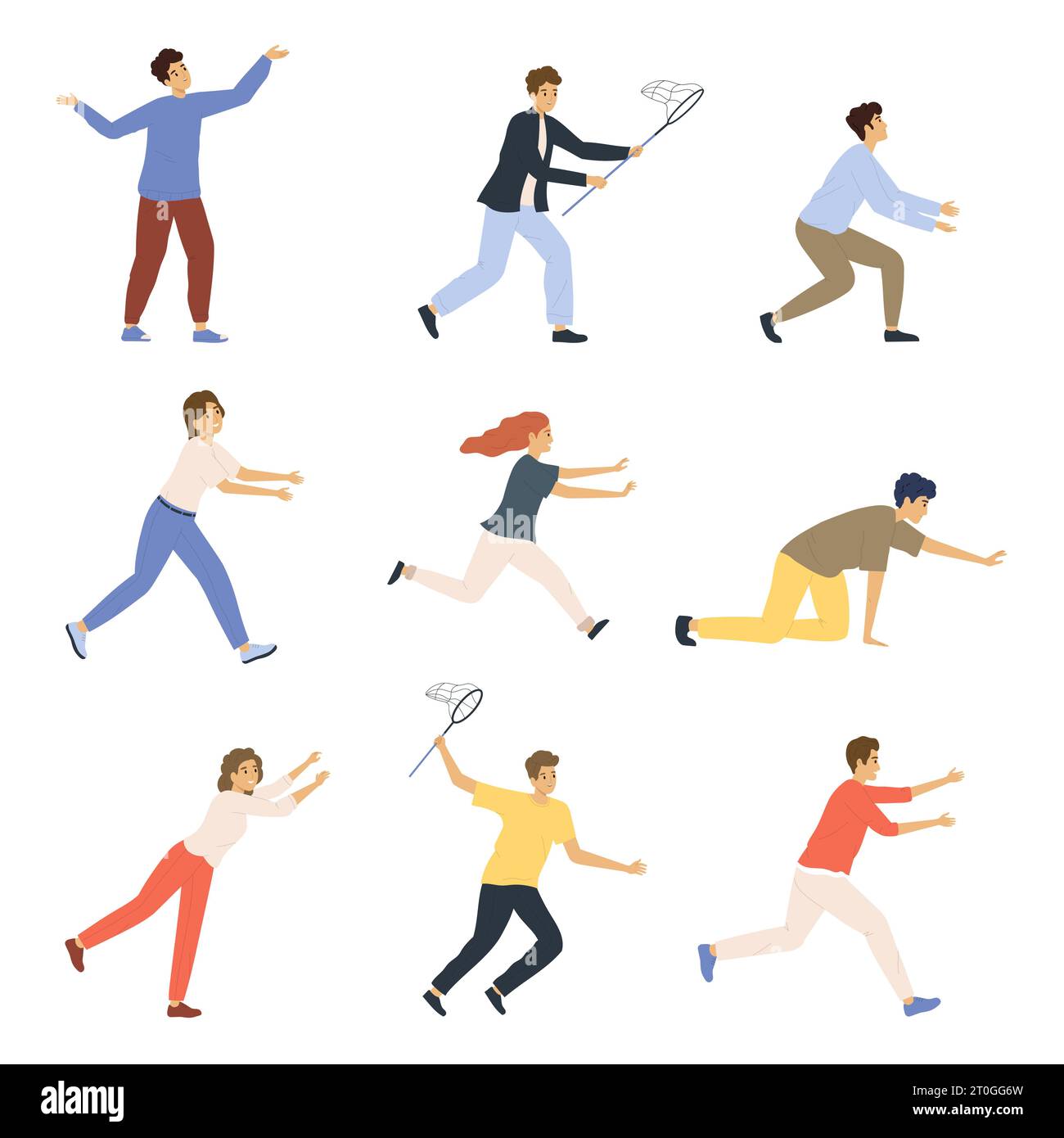 Outstretched arms for catch Stock Vector Images - Alamy