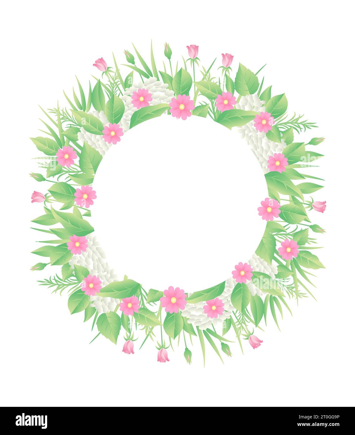 colorful floral ornament frame decoration Stock Vector Image & Art - Alamy