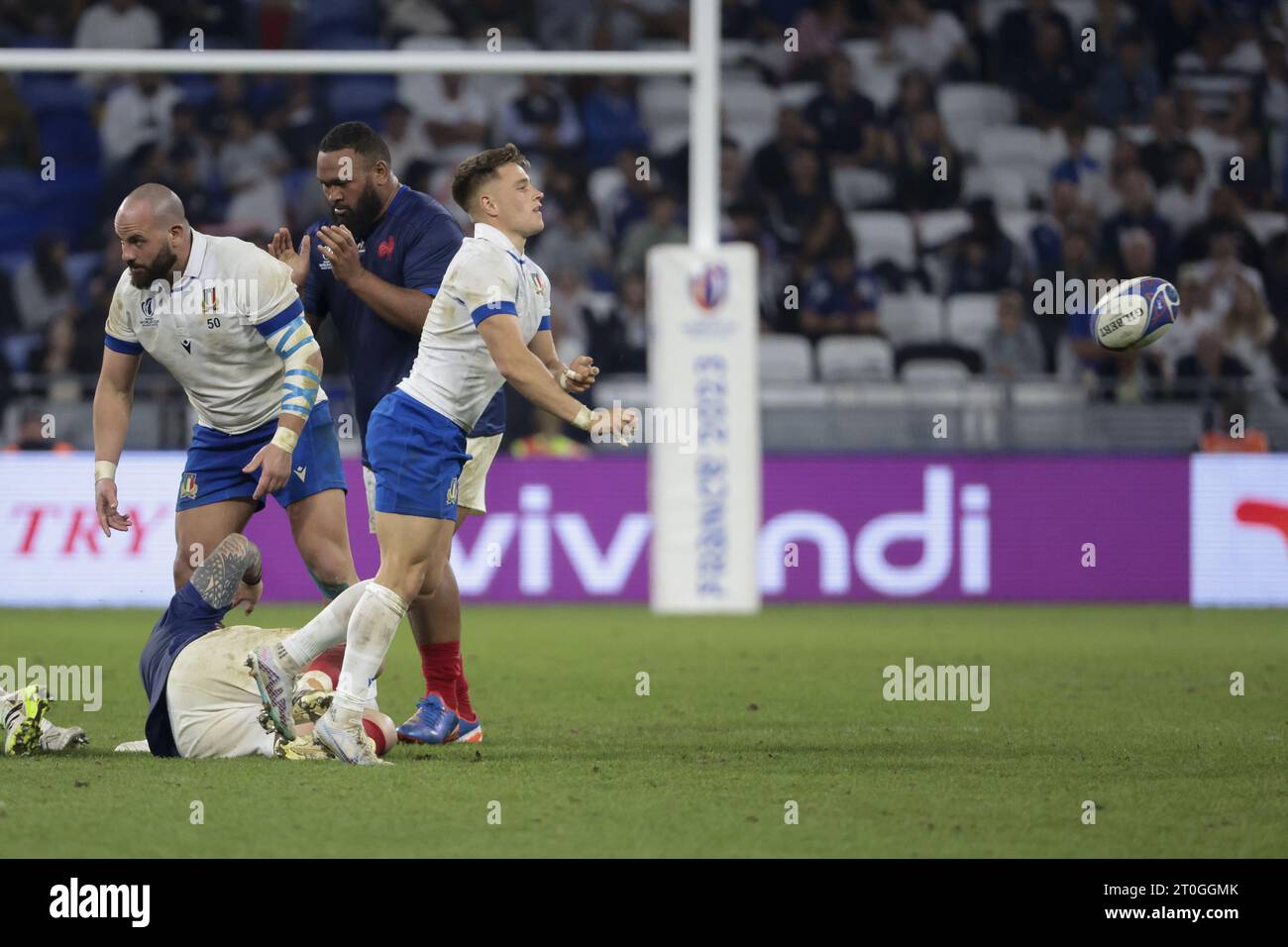 Stephen Varney of Italy during the World Cup 2023, Pool A rugby union ...