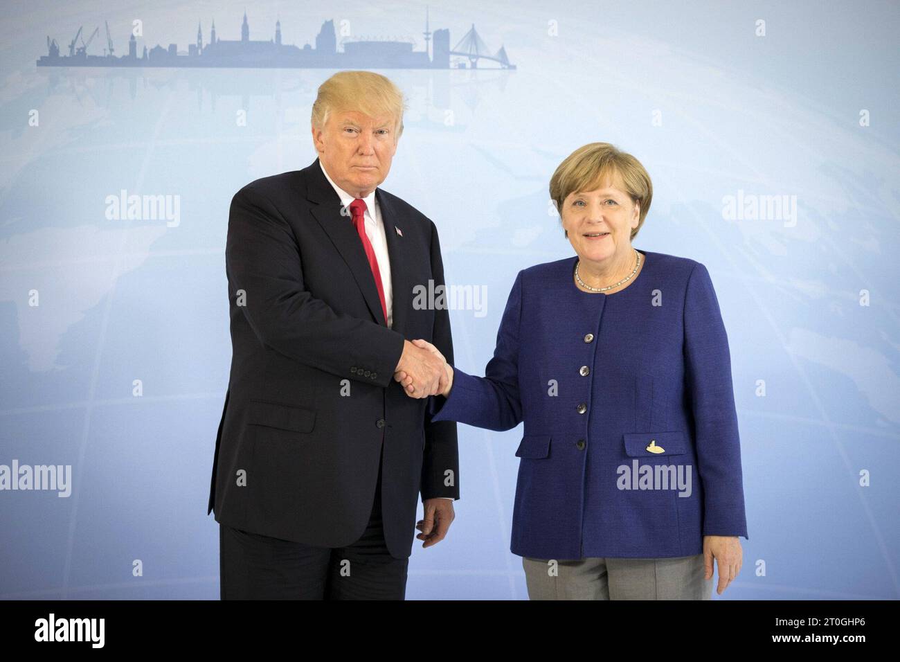 ANGELA MERKEL and DONALD TRUMP in MERKEL (2022), directed by EVA WEBER ...