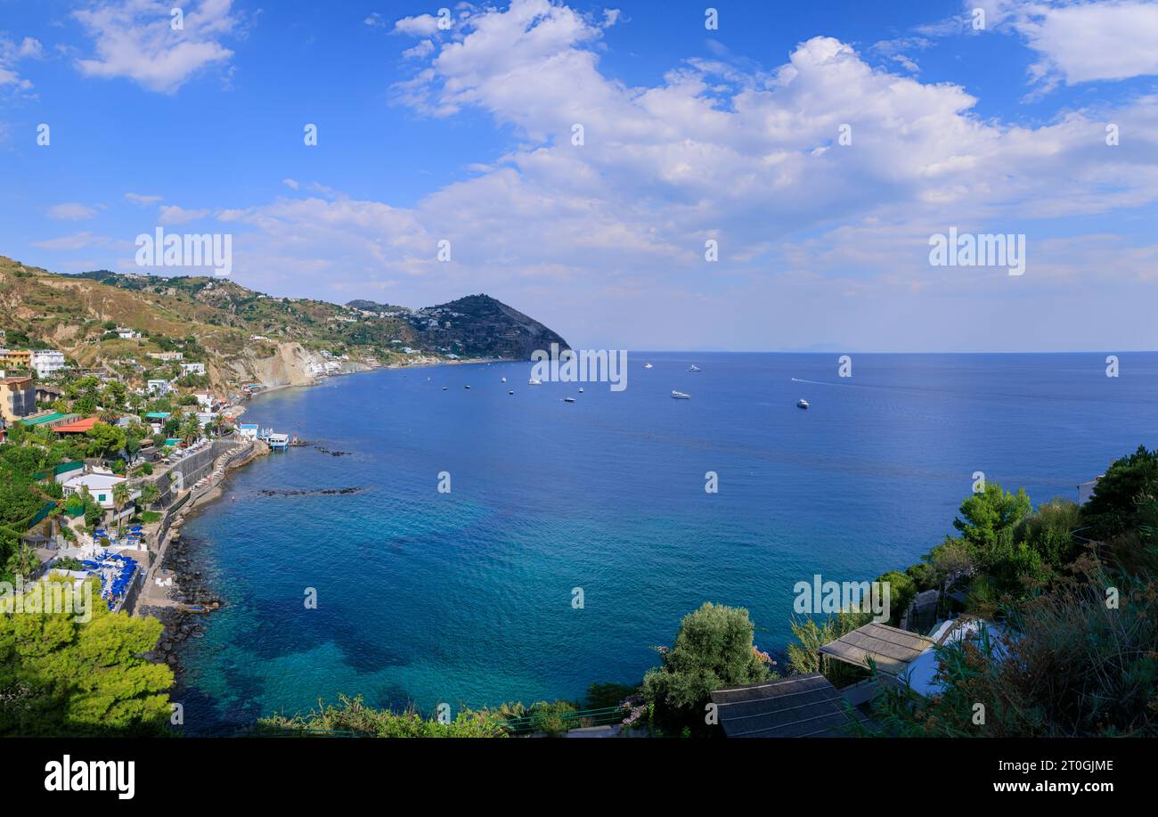 Ischia Island in Italy: panoramic view of Maronti Beach Stock Photo - Alamy