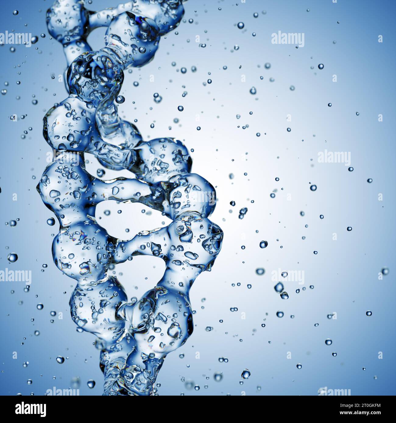 Dna flowing water liquid hi-res stock photography and images - Alamy