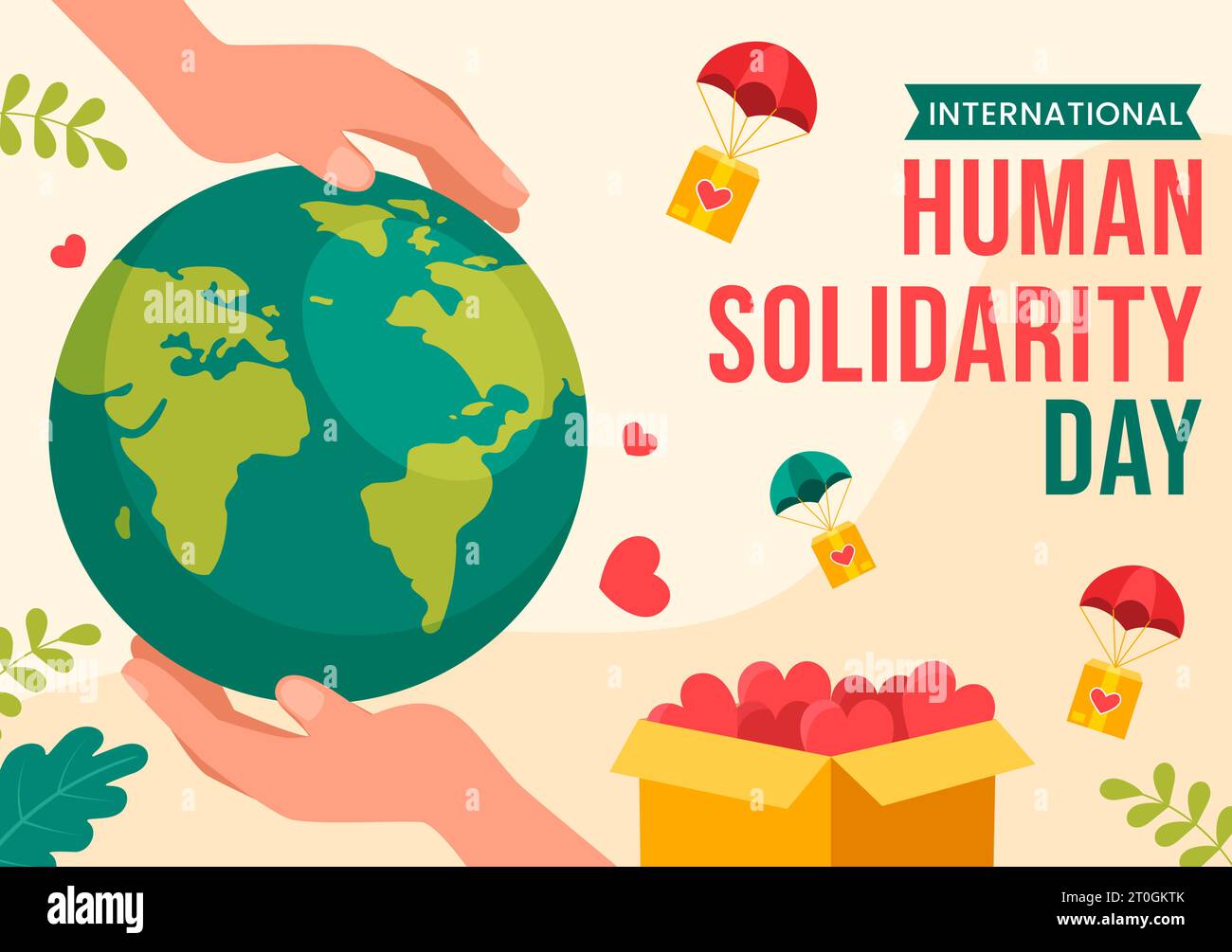 International Human Solidarity Day Vector Illustration on December 20 ...