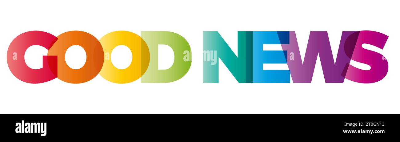 Good news concept text Stock Vector Images - Alamy