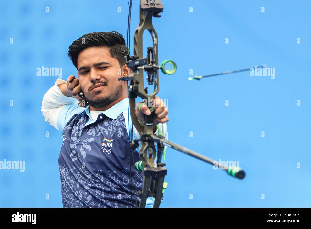 Hangzhou, China's Zhejiang Province. 7th Oct, 2023. Ojas Pravin Deotale ...