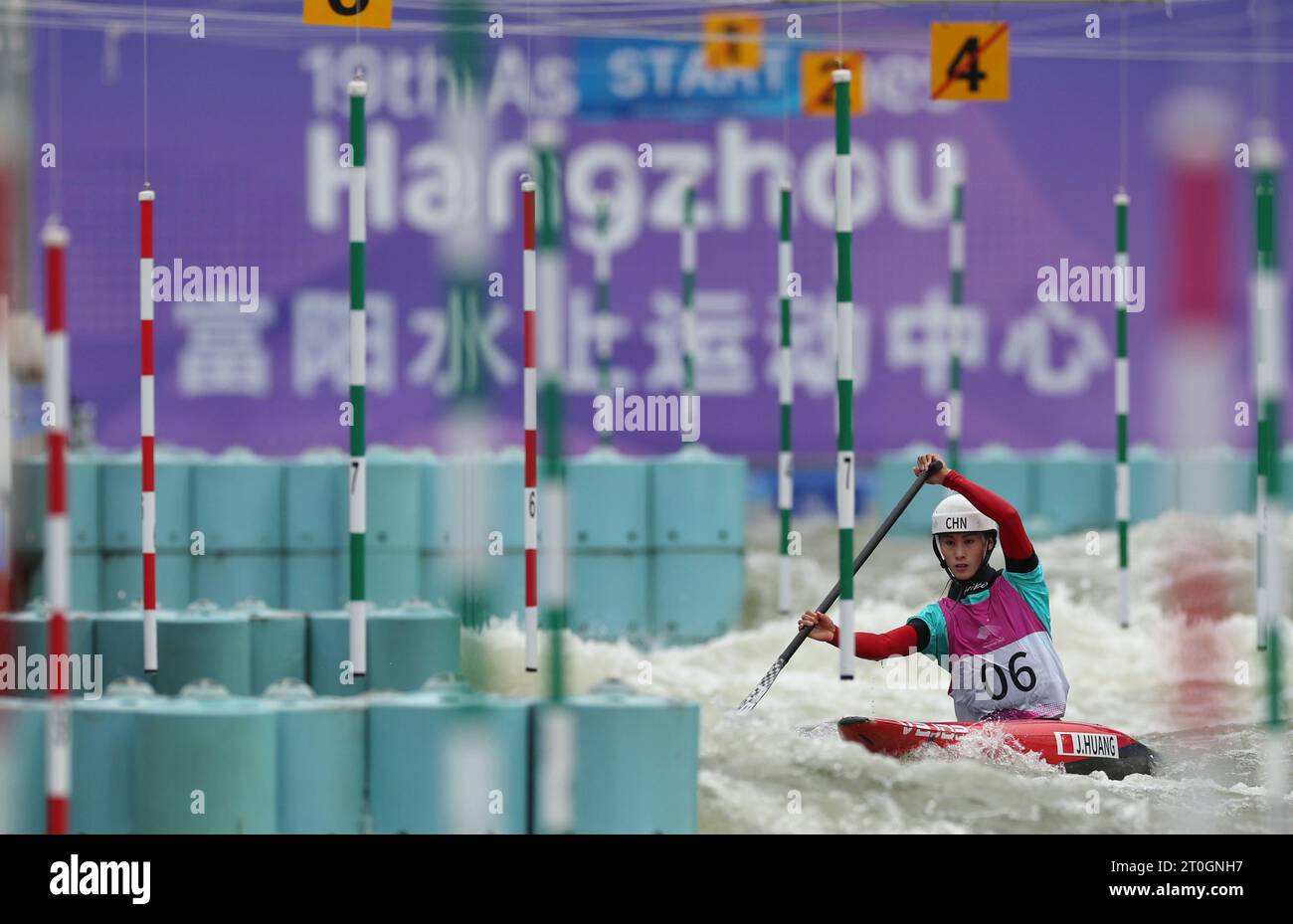 Hangzhou, China's Zhejiang Province. 7th Oct, 2023. Huang Juan of China ...