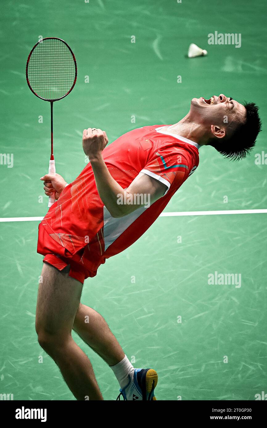 Hangzhou, China's Zhejiang Province. 7th Oct, 2023. Zheng Siwei of ...