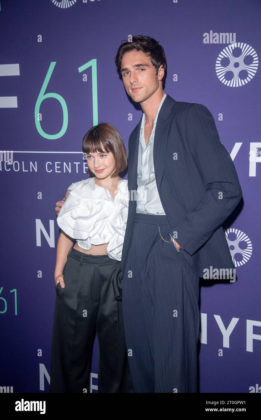 New York, United States. 06th Oct, 2023. Cailee Spaeny and Jacob Elordi ...