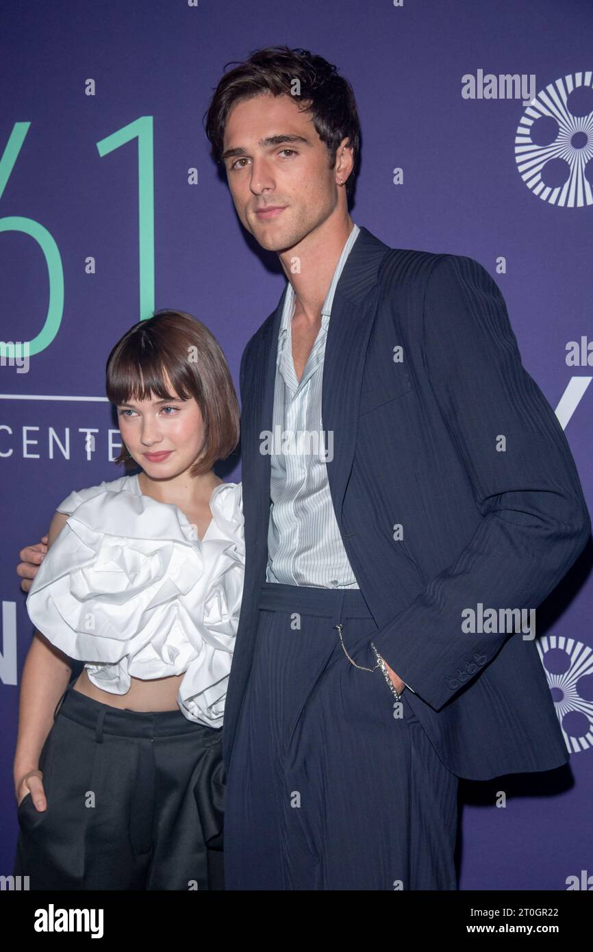 New York, United States. 06th Oct, 2023. Cailee Spaeny and Jacob Elordi ...