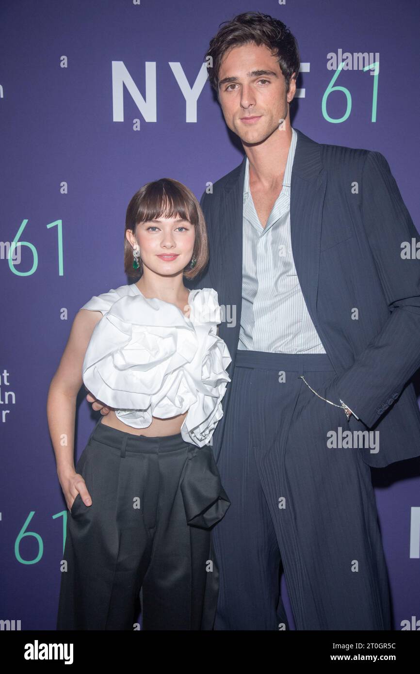 New York, United States. 06th Oct, 2023. Cailee Spaeny and Jacob Elordi ...