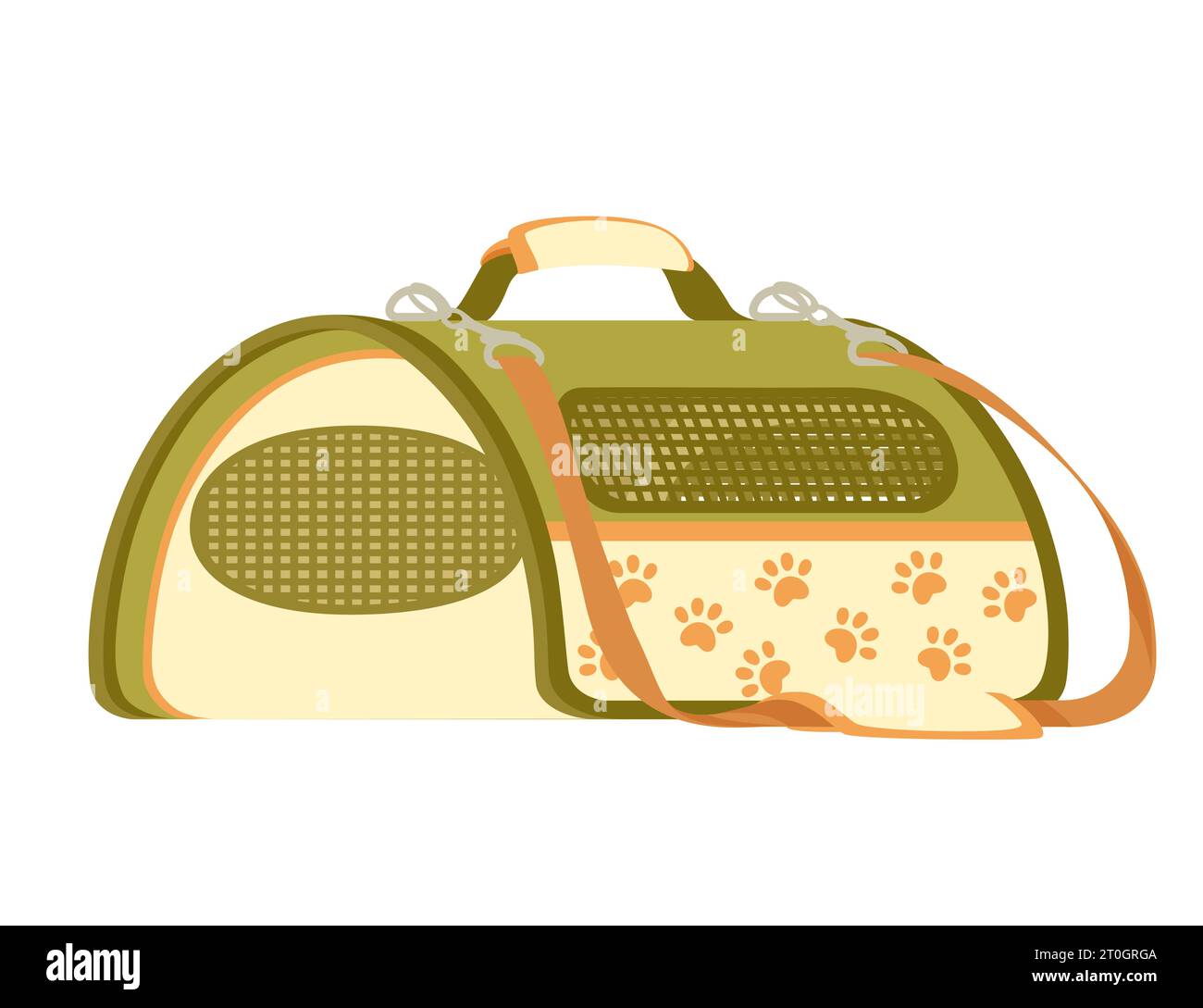 Animal carrier cage vector illustration isolated on white background ...