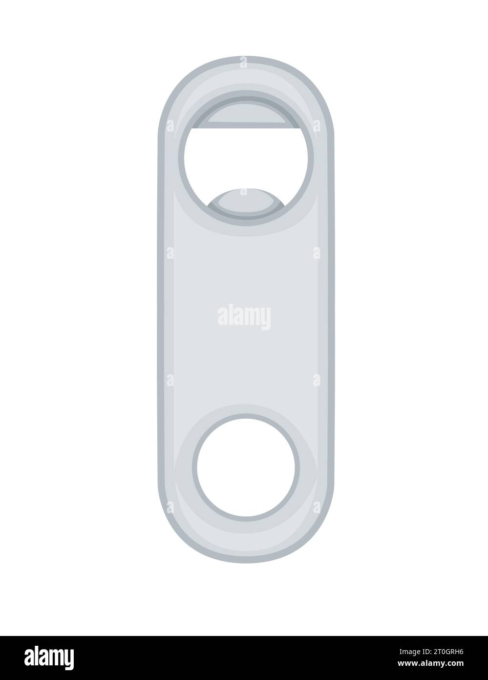 Steel Opener for beer bottles vector illustration isolated on white ...