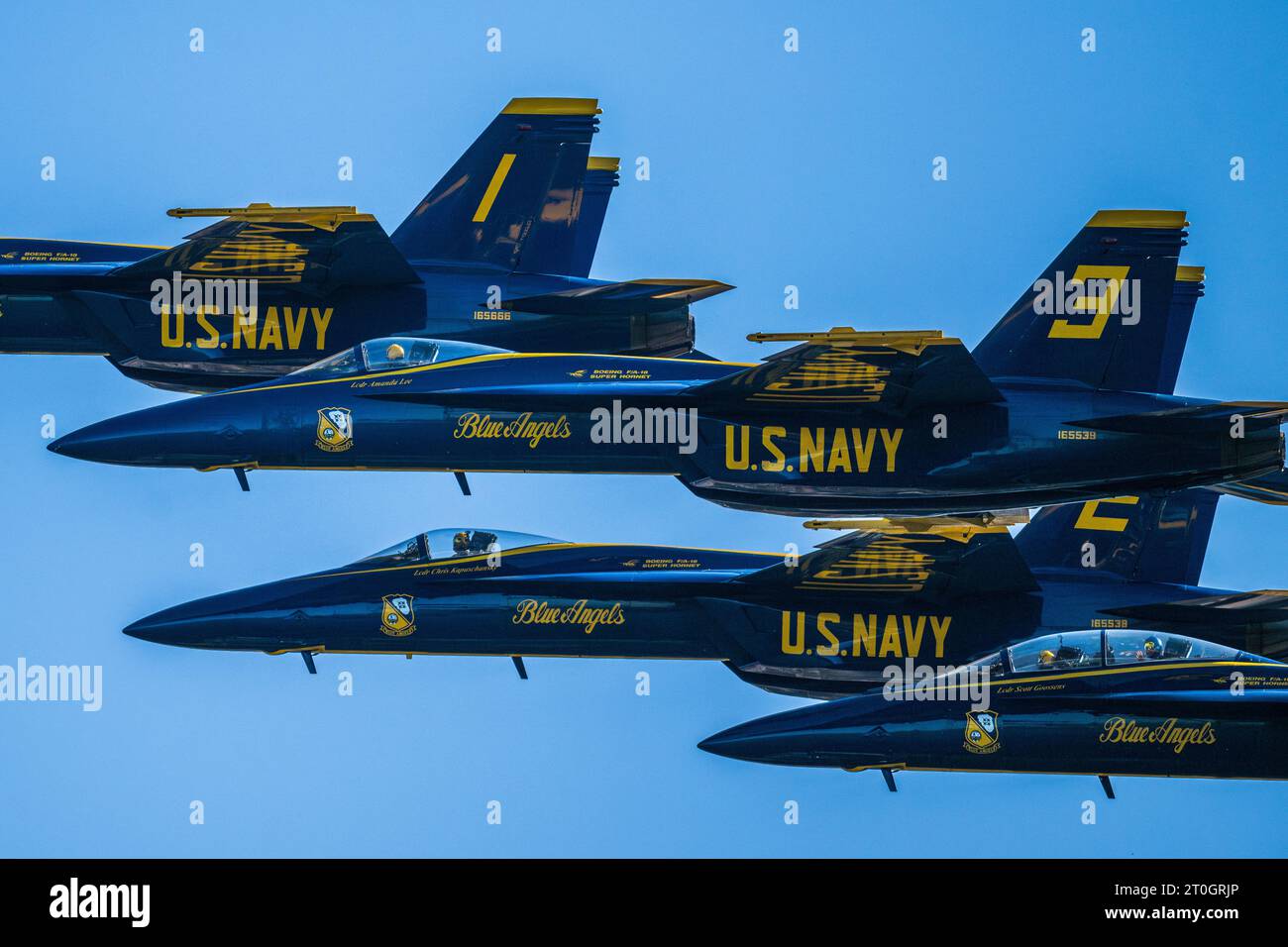 San Francisco, United States. 6th Oct 2023. The Blue Angels fly over ...