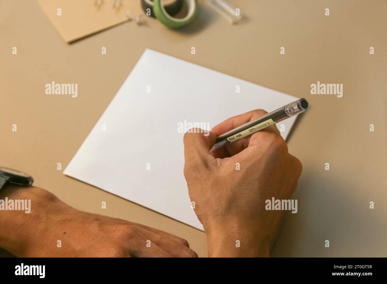 Handwriting pencil sketch hi-res stock photography and images - Alamy