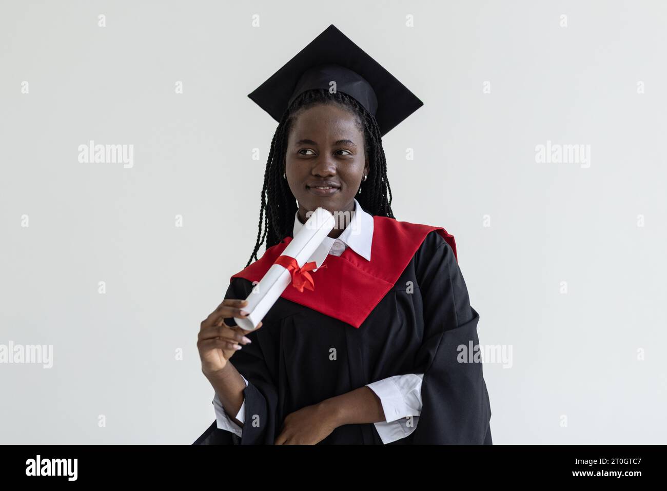 African american girl in graduation hi-res stock photography and images ...