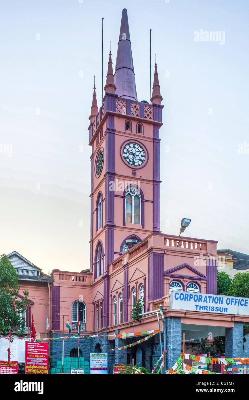 01 26 2013 Vintage heritage architecture Clock tower Corporation Office ...