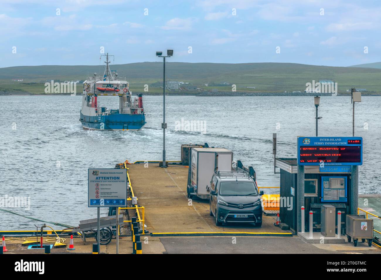 Car ferry to Bressay Island in Lerwick, Shetlands Stock Photo - Alamy