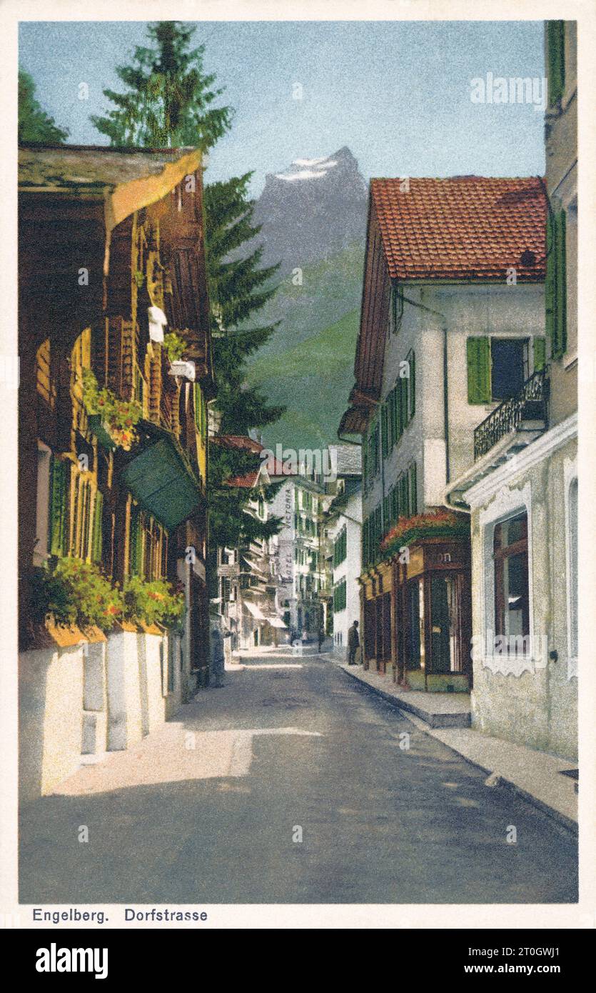 Vintage postcard switzerland 1950s hi-res stock photography and images ...