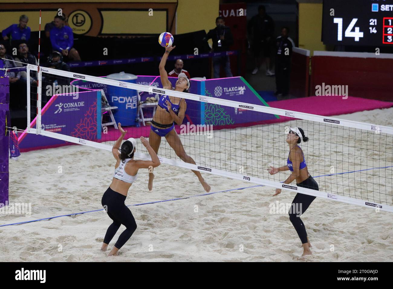 Tlaxcala, Mexico. 6th Oct, 2023. Xia Xinyi of China in action against ...