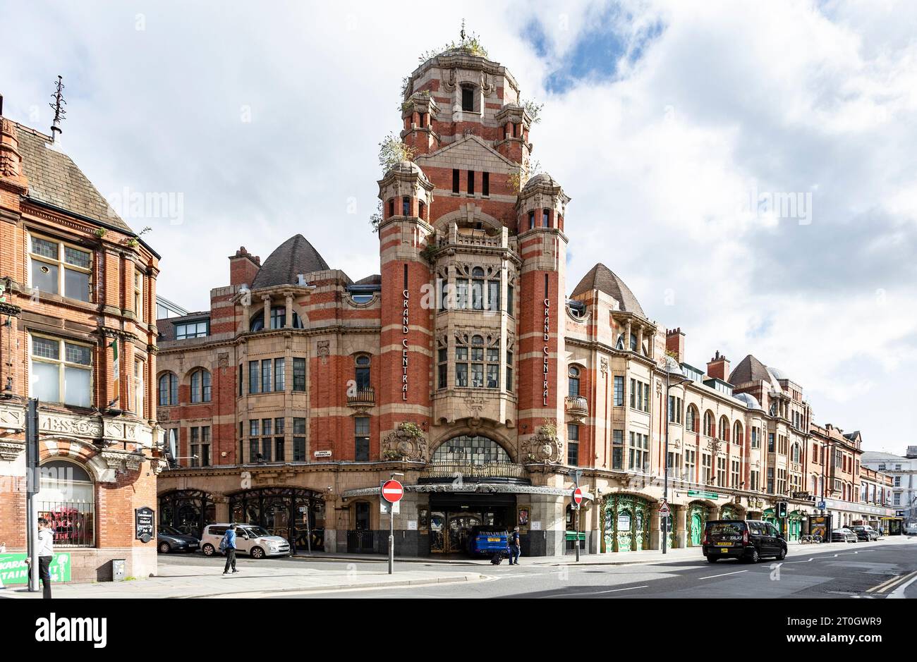 Liverpool, united kingdom May, 16, 2023 Grand Central Hall, People walk ...