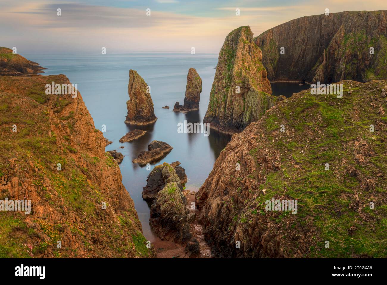 The Westerwick Cliffs in the South Mainland of the Shetlands are made ...