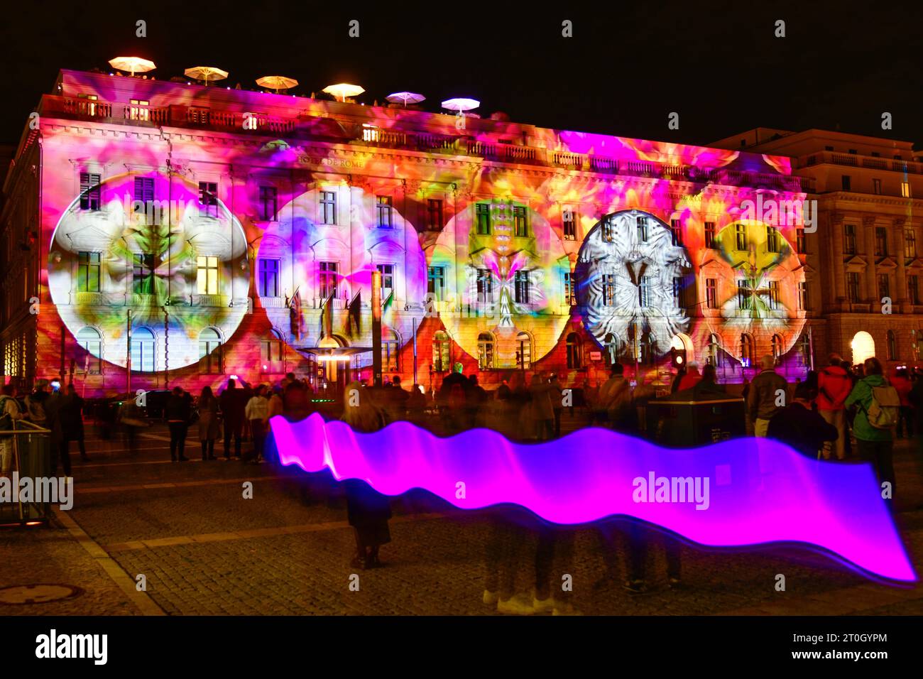 Festival of Lights 2023 Blick am 6. Oktober 2023 auf das beleuchtete ...