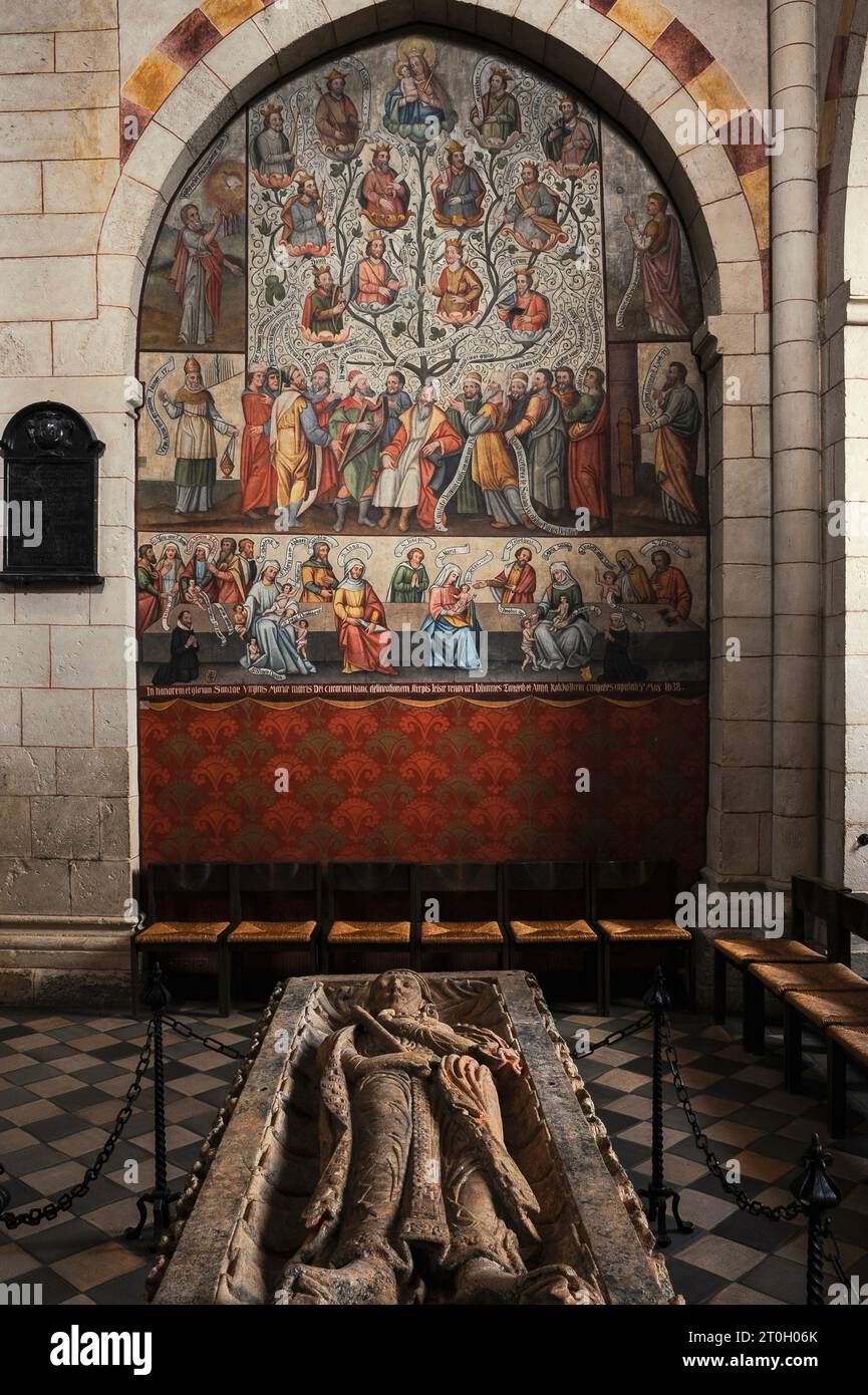 Tree of Jesse (showing the genealogy of Christ and the Blessed Virgin ...