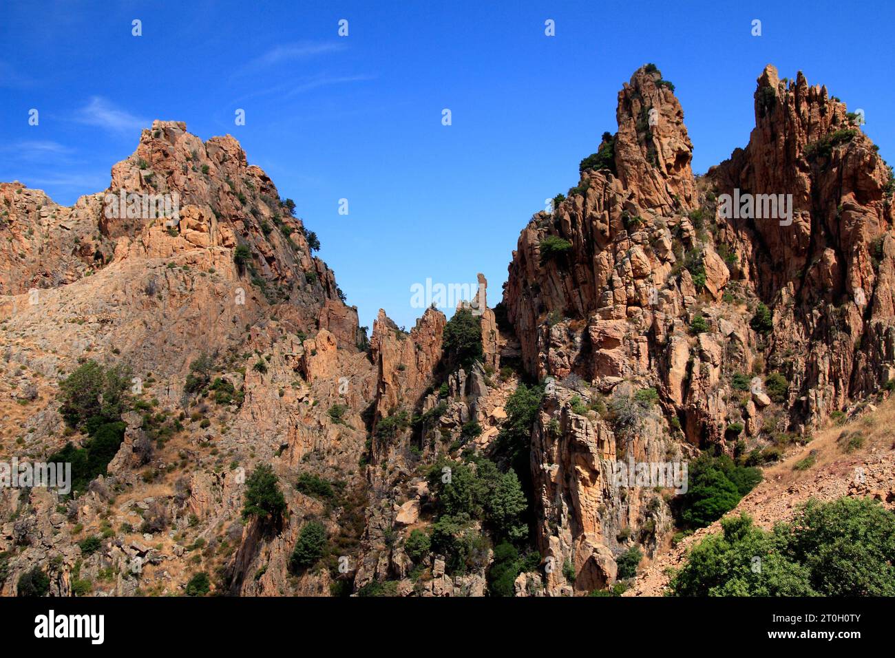 The Calanches de Piana in the Gulf of Porto. Corsica, France Stock ...