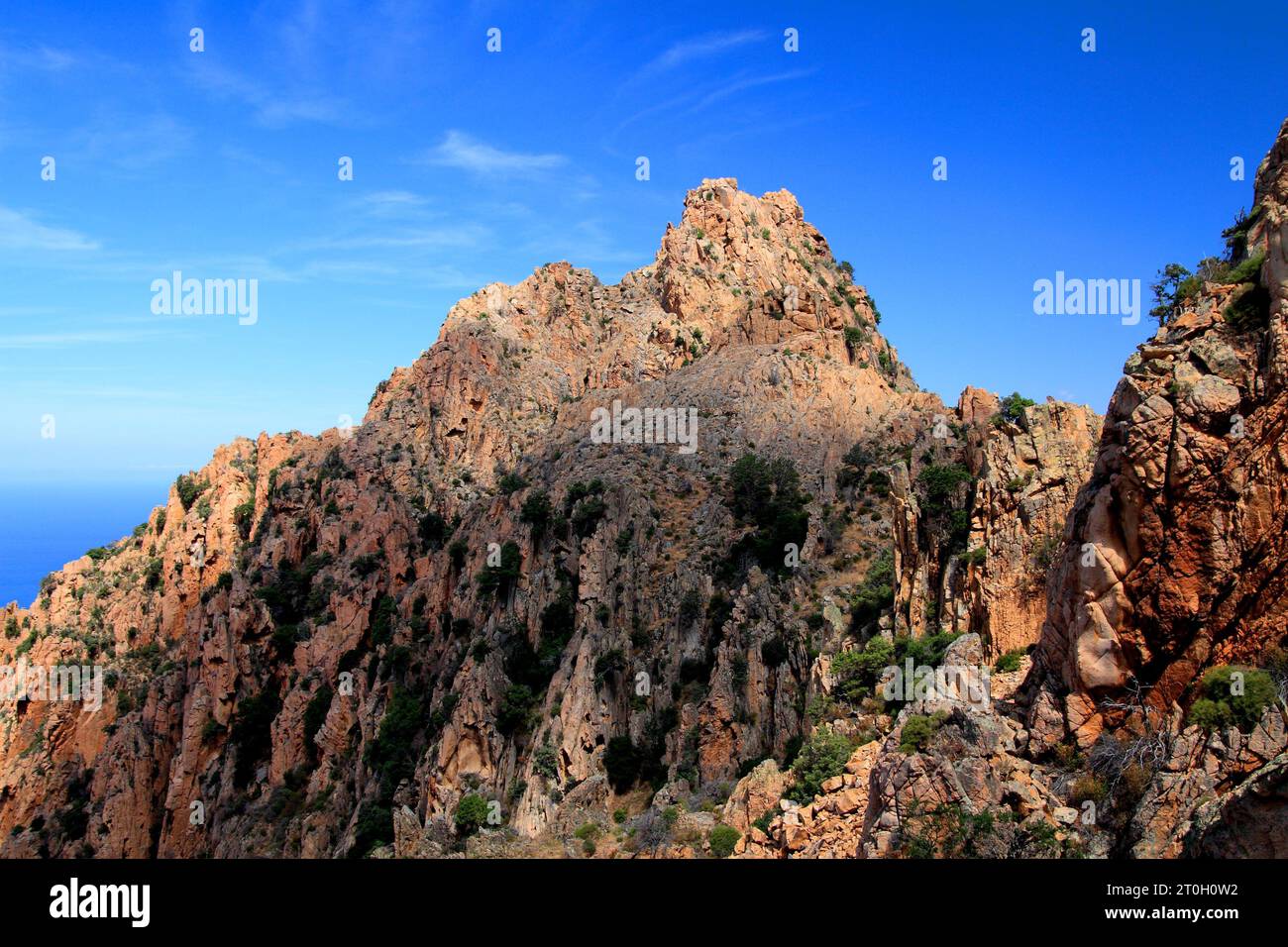 The Calanches de Piana in the Gulf of Porto. Corsica, France Stock ...