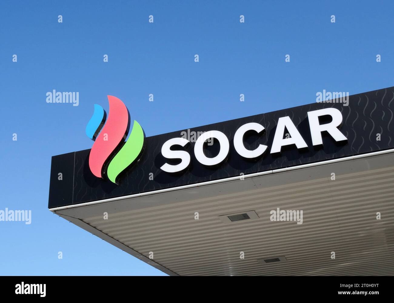 Foto Manuel Geisser 07.10.2023 Socar Treibstoff Logo Schriftzug ...