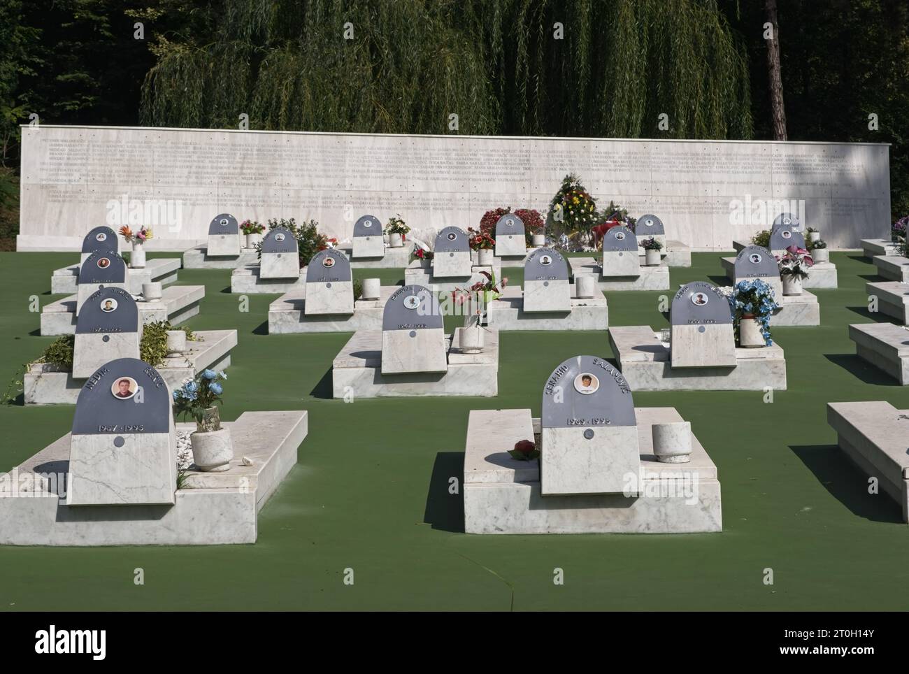 Tuzla, Bosnia and Herzegovina - Oct 4, 2023: This Slana Banja memorial ...