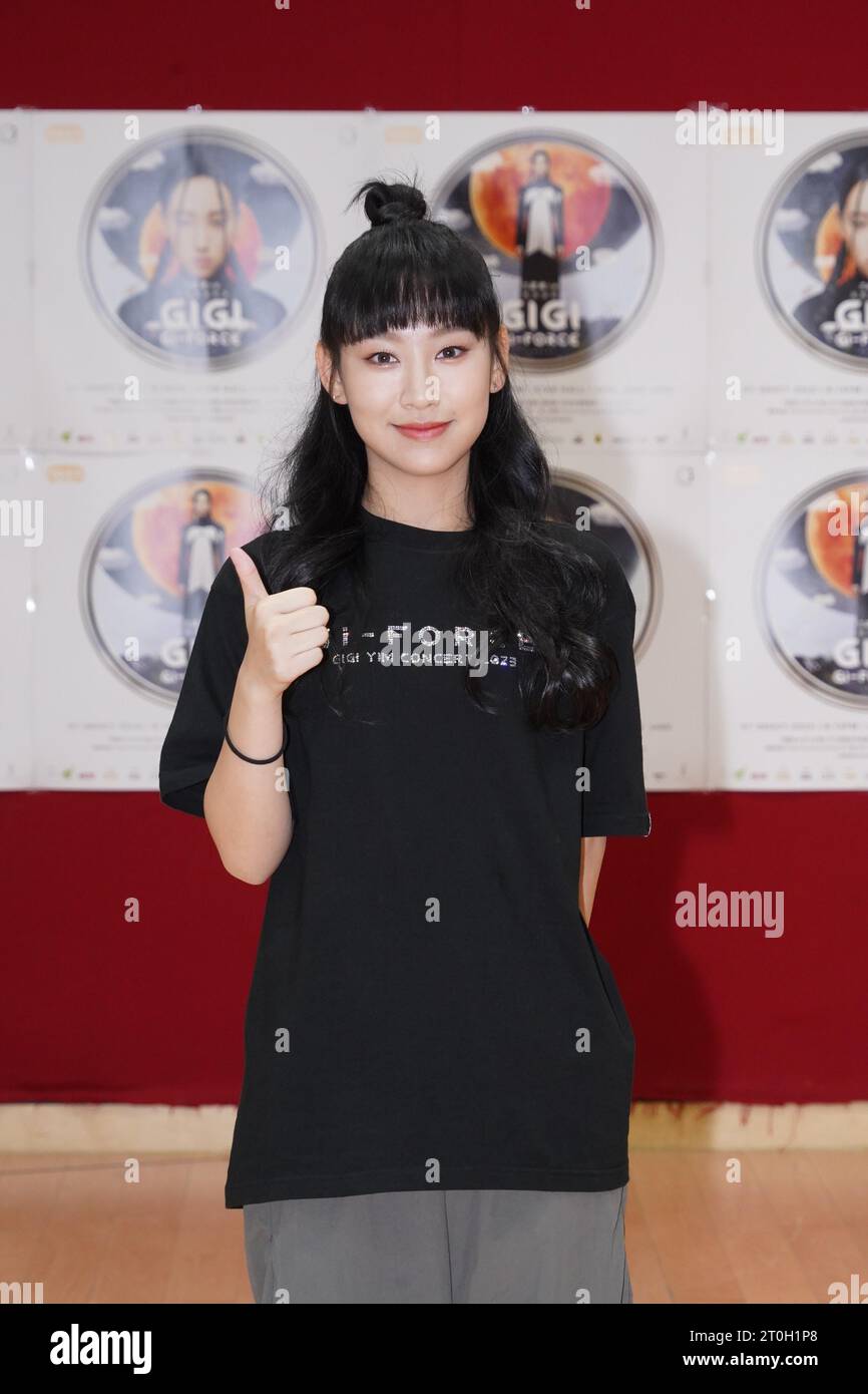 Hong Kong Chinese singer and actress Gigi Yim prepares for her concert ...