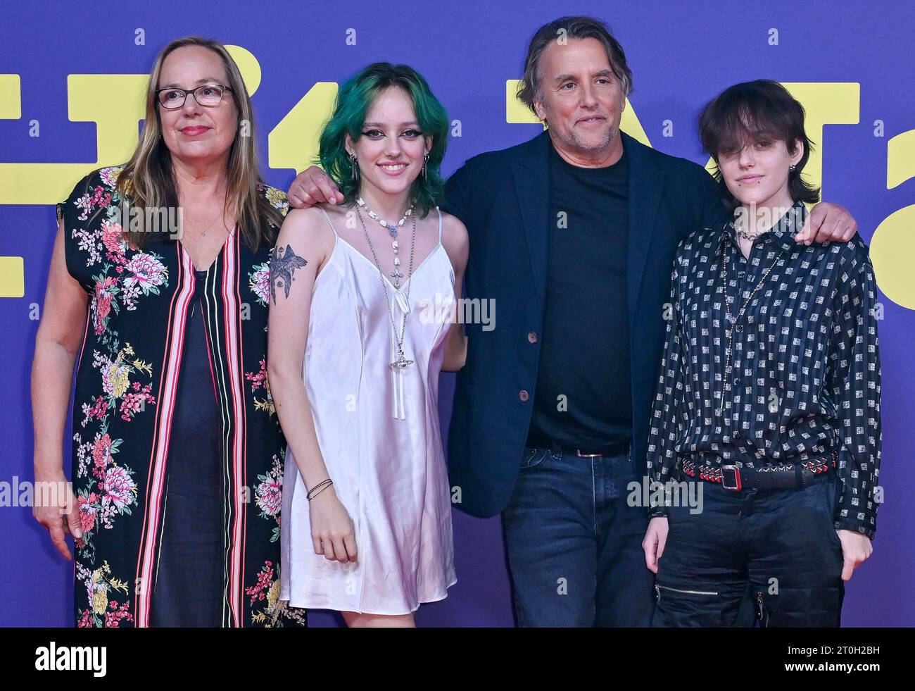 London, UK, 06 October 2023. Richard Linklater, Director with his wife ...