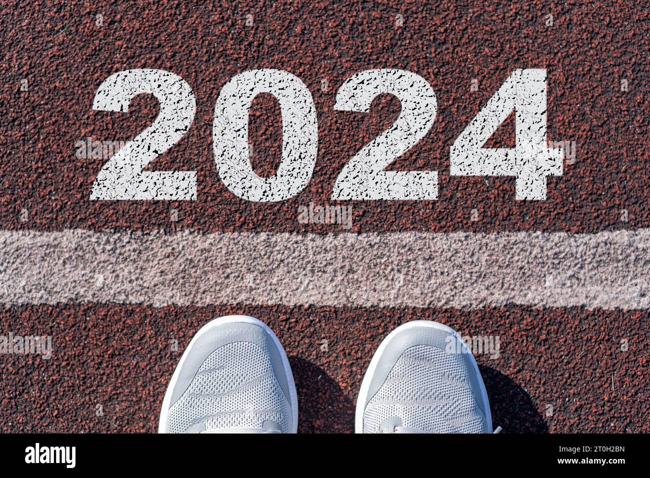 Start of the new year 2024, goals and new year resolutions Stock Photo ...