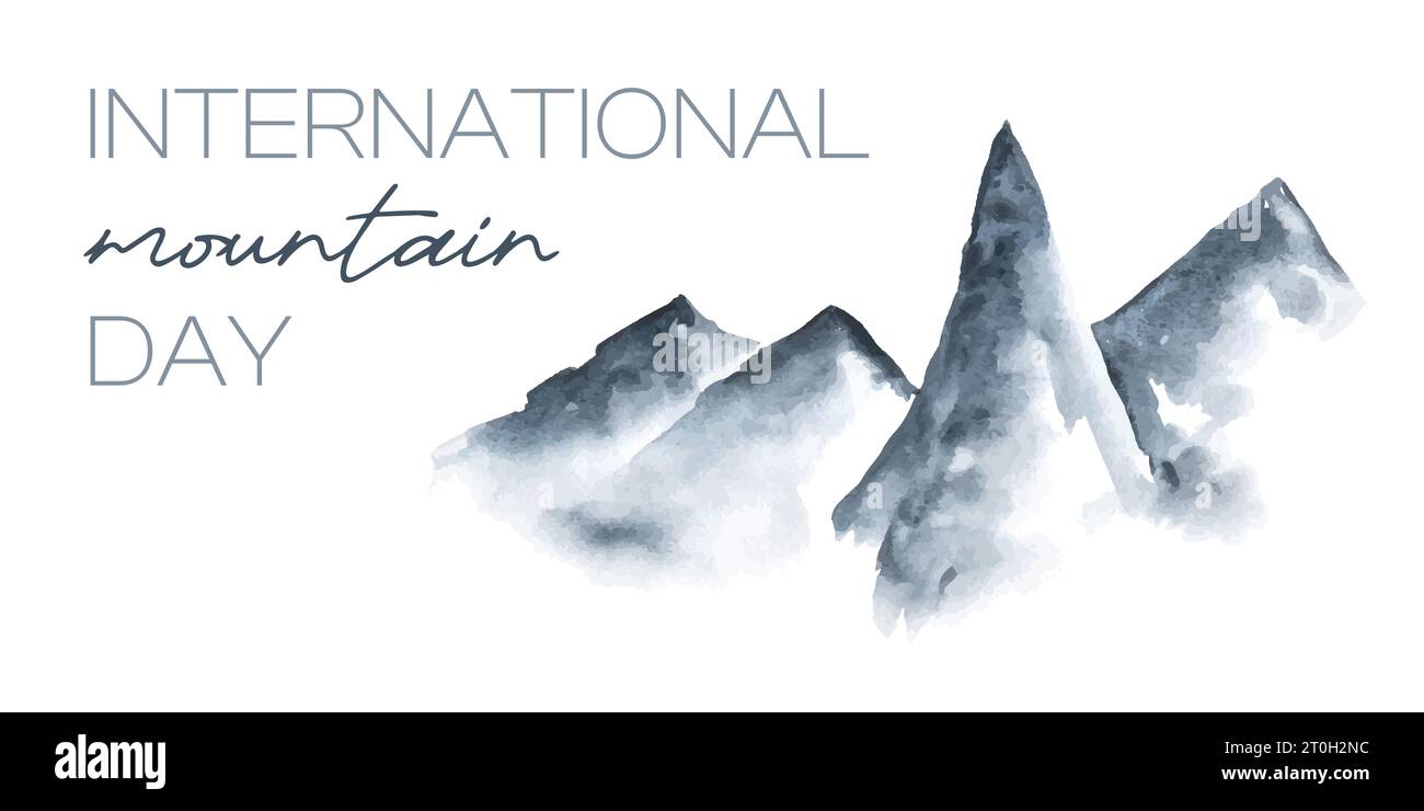 International mountain day background Stock Vector Images - Alamy
