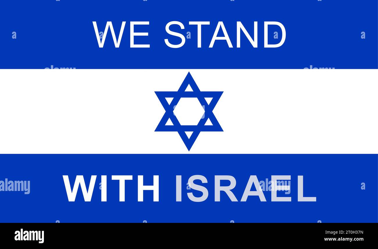 I Stand with Israel Support Poster Stock Photo - Alamy