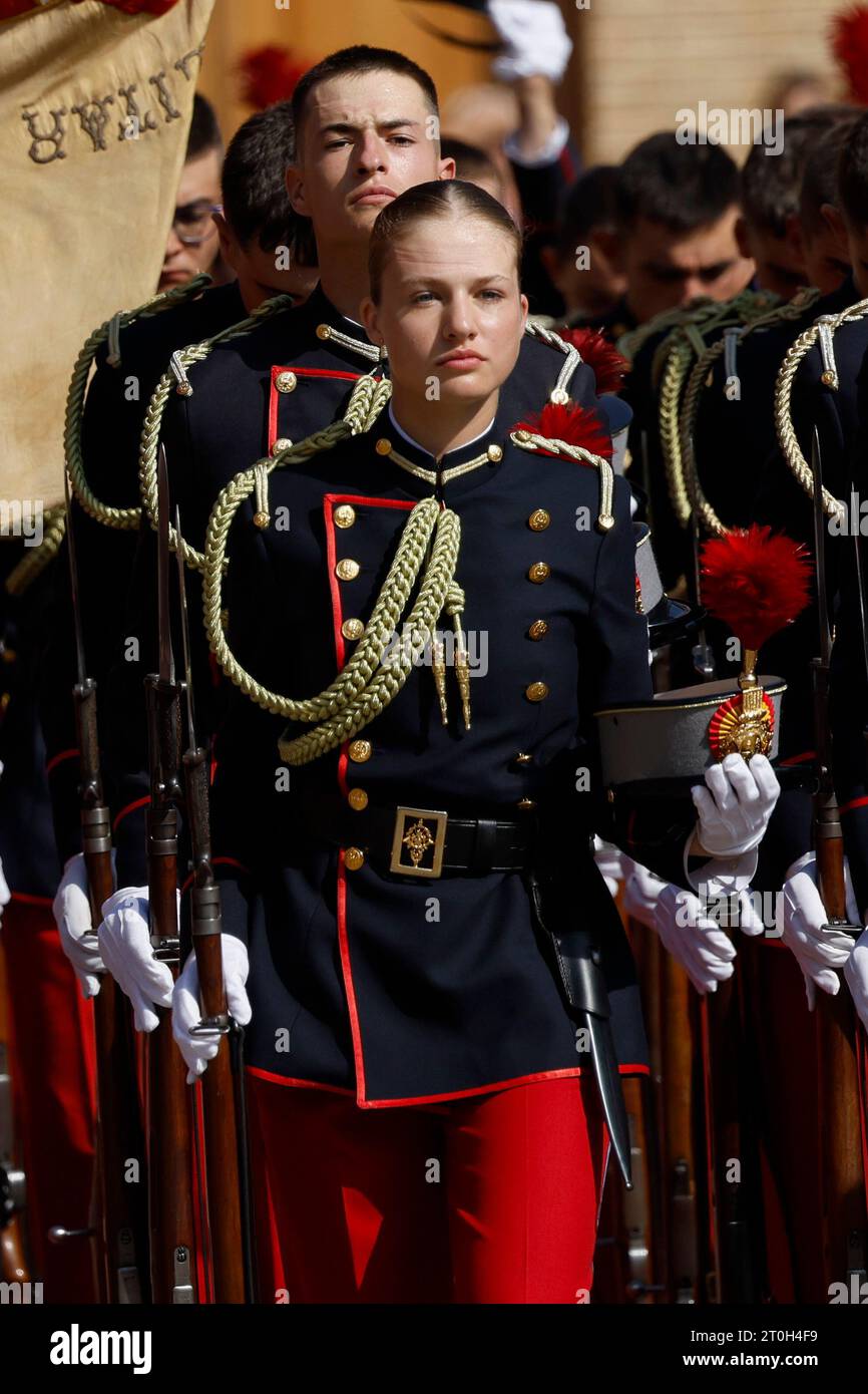 Spain's Princess Leonor, heir to the Spanish throne, takes part in a ...