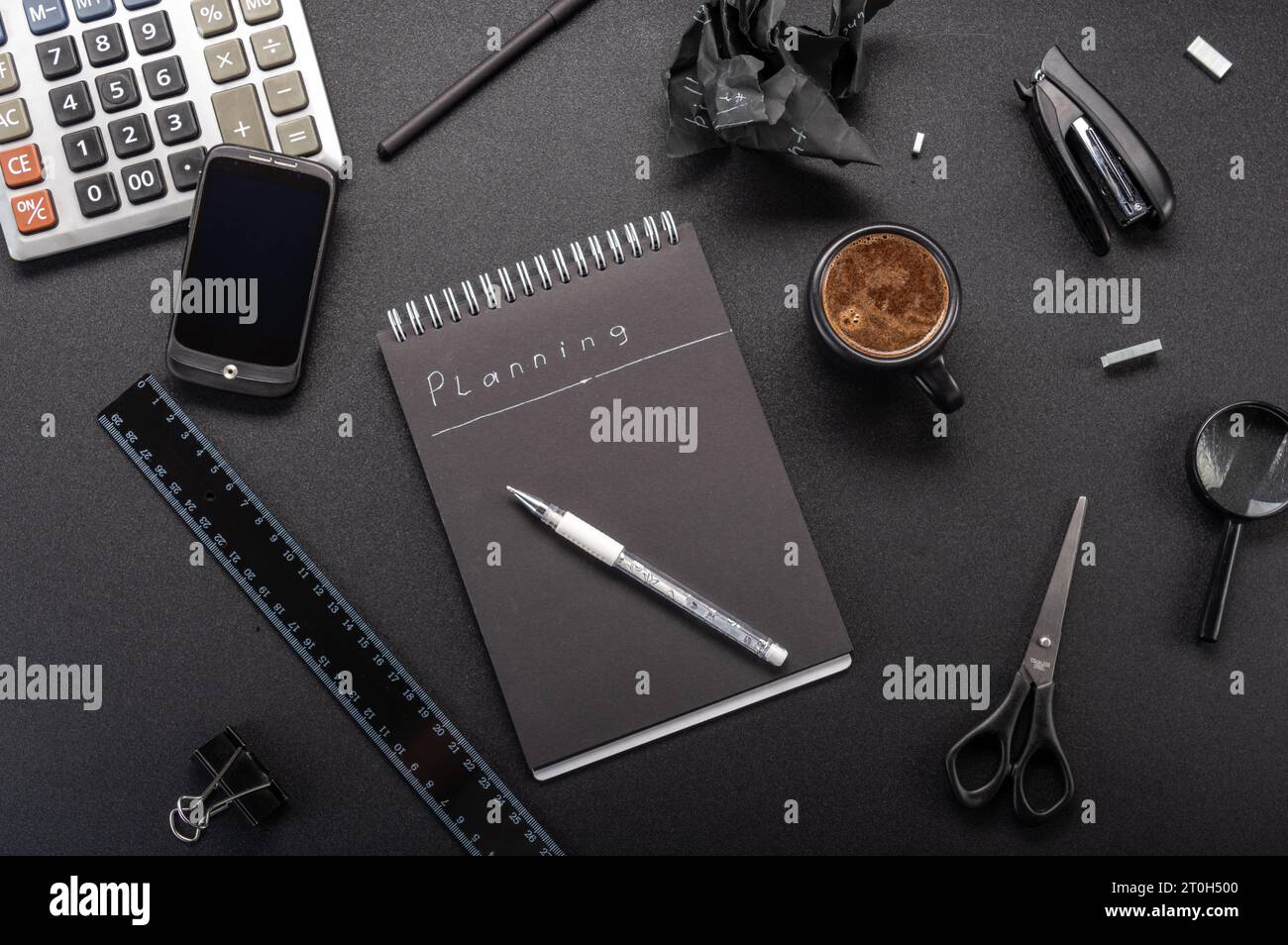 Time management and planning. Make a plan. Think through and plan ...