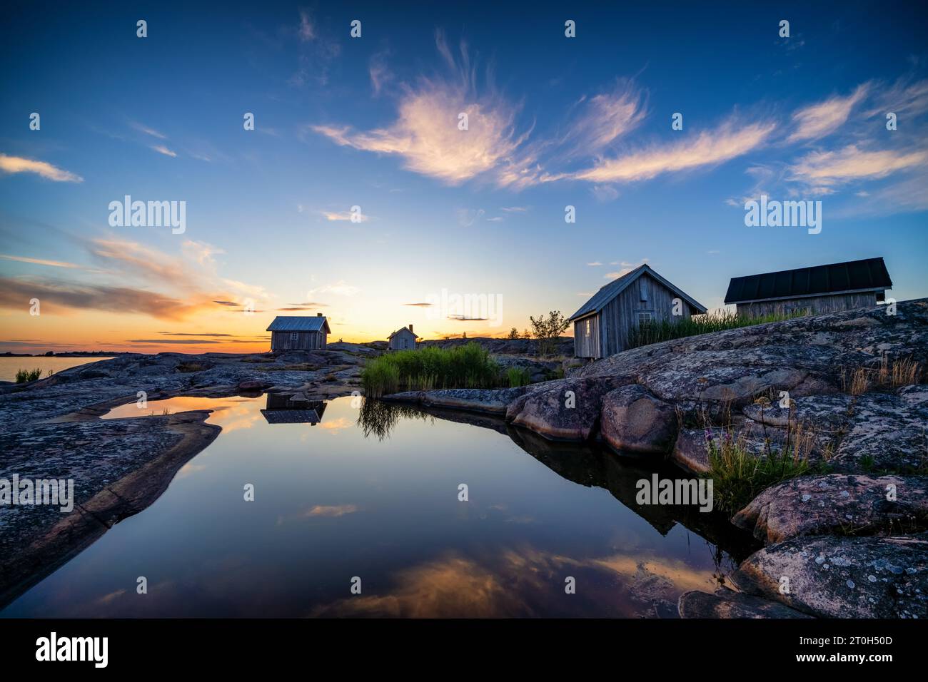 Evening at Sältingskär island, Ahvenanmaa, Finland Stock Photo - Alamy