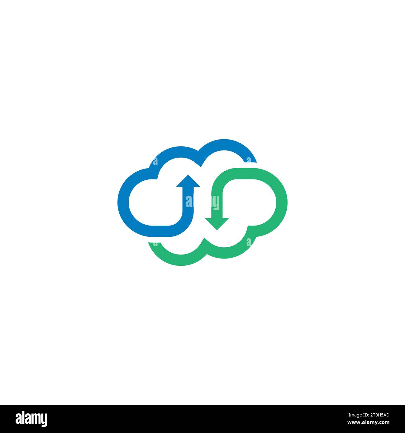 Cloud Download upload logo, icon, vector, Cloud with arrow up and down Stock Vector Image & Art ...