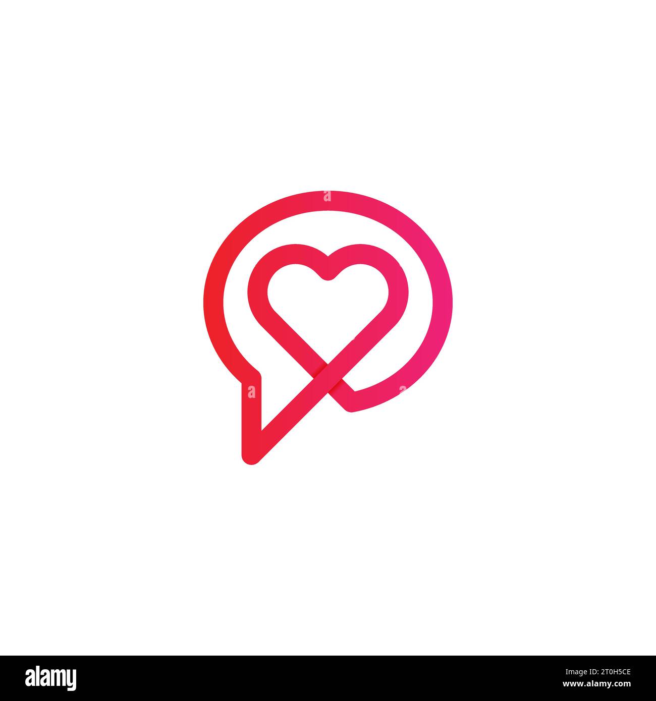 Chat love logo Design, Talk love logo, Chat heart logo, icon, vector ...