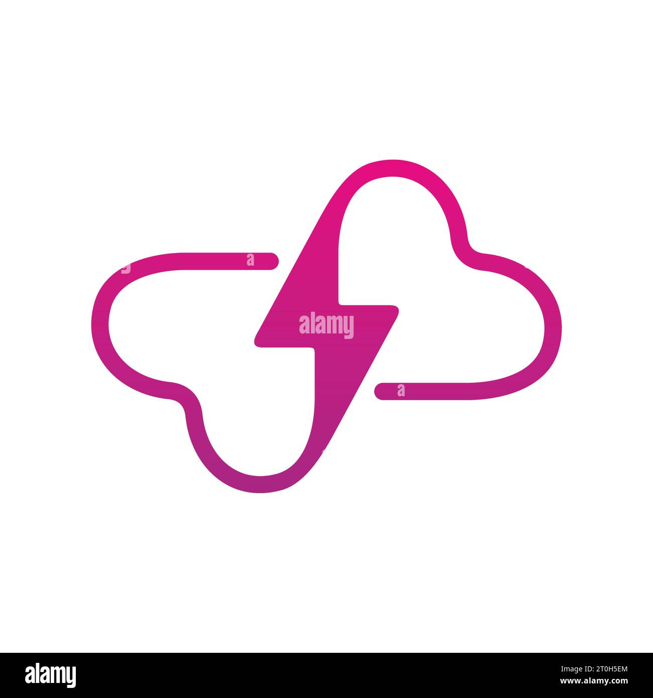Love Thunder Logo, Love lightning bolt Logo, Heart with lightning bolt ...
