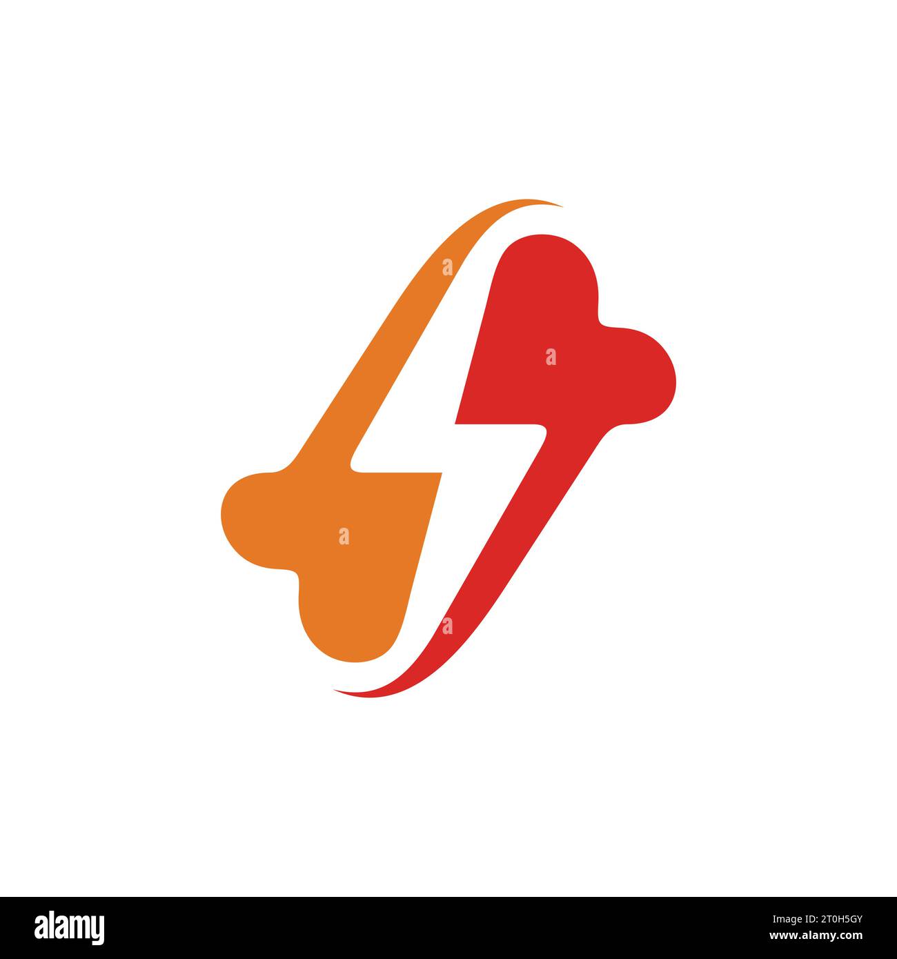 Love lightning bolt Logo, Heart with lightning bolt icon Stock Vector ...
